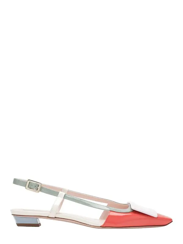 ROGER VIVIER Patent Leather Slingback Ballerinas - Multicolor