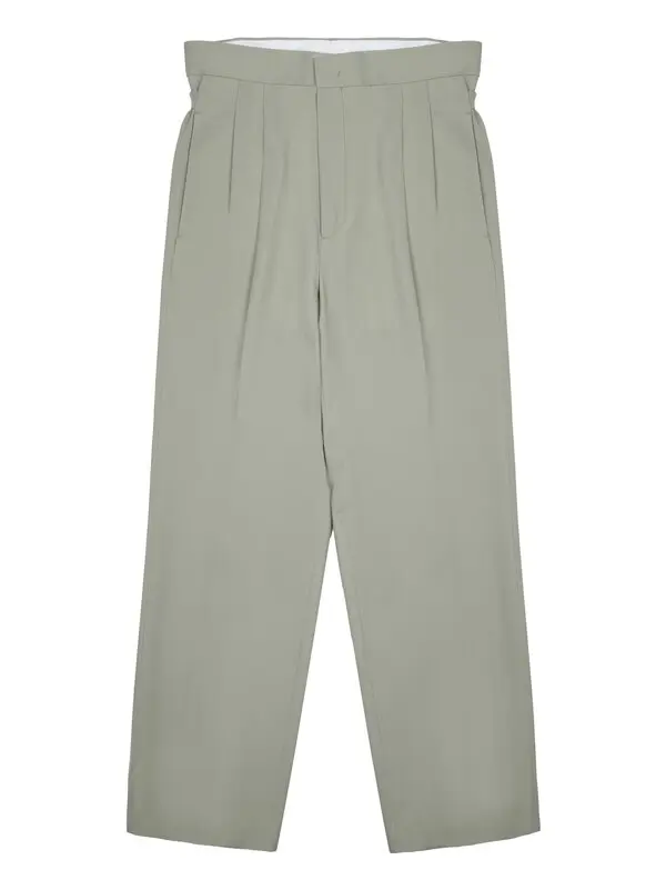 BE ABLE Wool Blend Trousers - Green