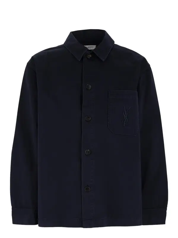 Saint Laurent Overshirt "cassandre - Blue