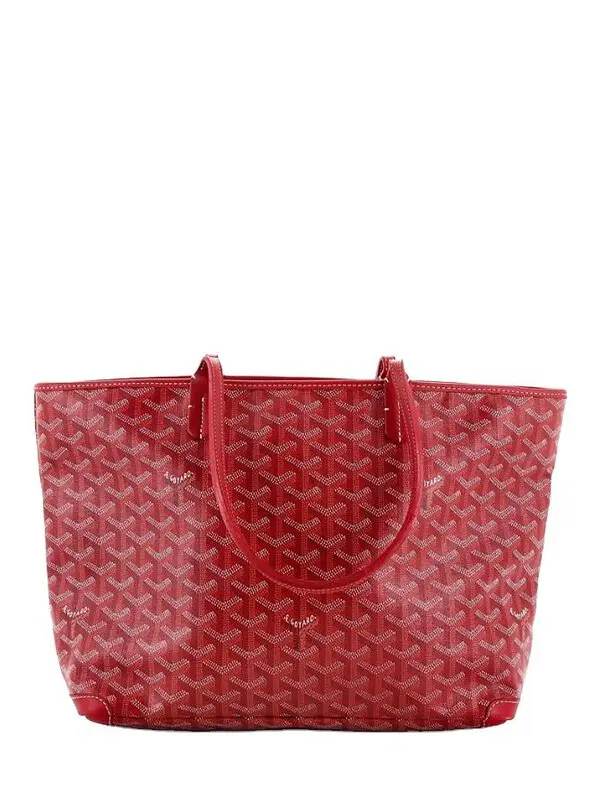 Goyard Pm Artois Tote Coated Canvas - Red