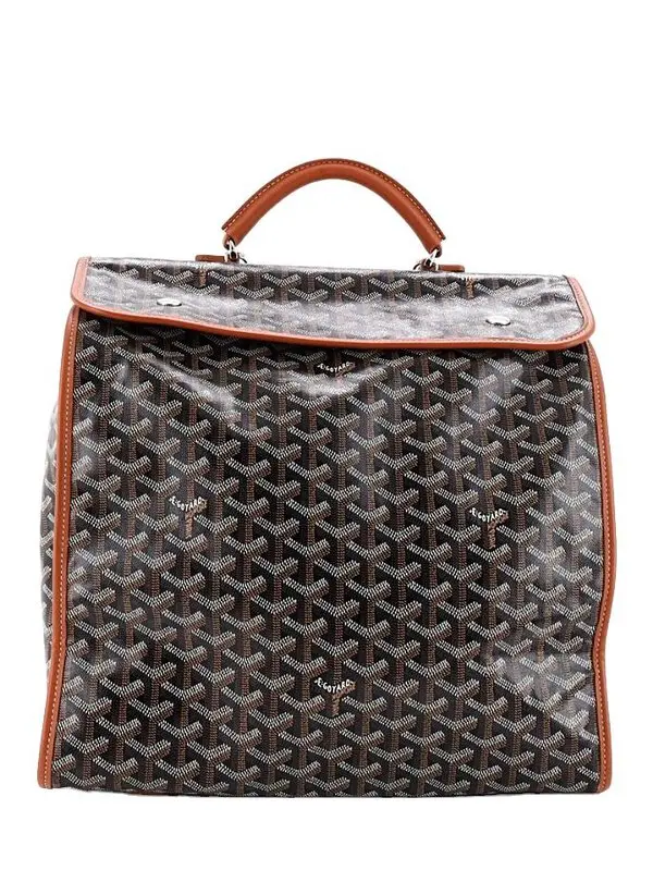 Goyard Saint Leger Briefcase Backpack Coated Canvas - Brown
