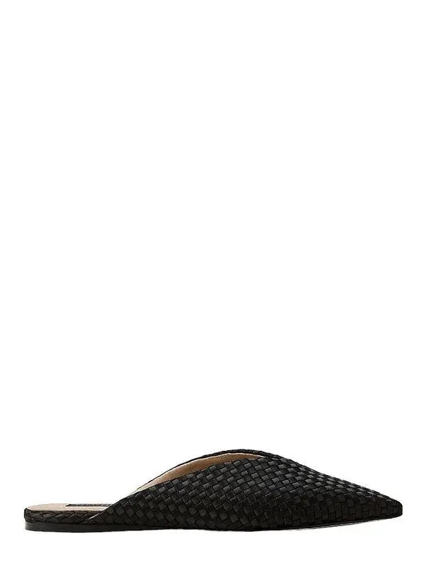 NAGHEDI Strada Woven Satin Mule - Black