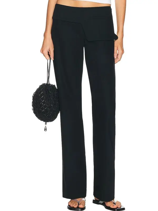 ST. AGNI Belt Detail Pant - Black