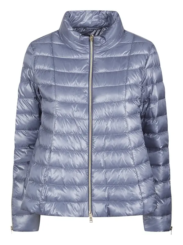 Herno Quilted Short Down Jacket - Light Blue