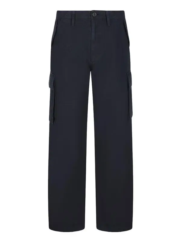 Burberry Relaxed Fit Cargo Trousers - Navy