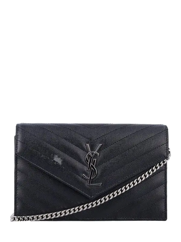 Saint Laurent Quilted Leather Mini Shoulder Bag - Nero