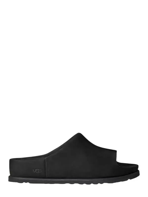 UGG Waterproof Nubuck Slip-on Slide Sandals - Black