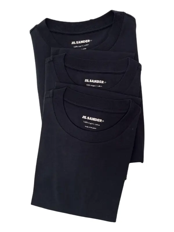 JIL SANDER Logo Patch Short Sleeve T-shirt - Navy
