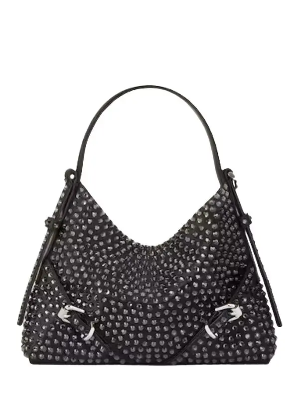 Givenchy Nano Voyou Bag In Leather With Strass - Black