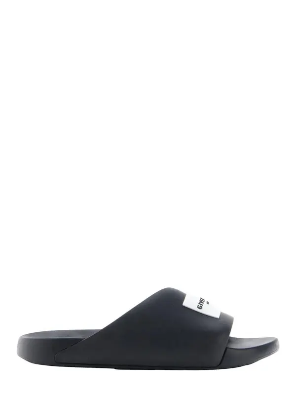 Givenchy Logo Detail Slides - Black