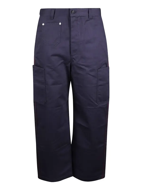 Givenchy Couture Denim Set With Button And Zip Fastening - Navy
