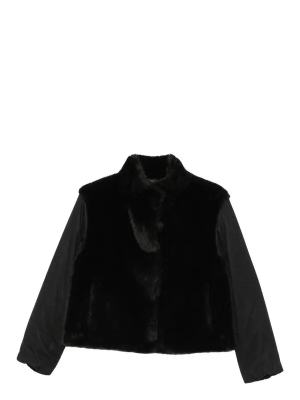 Herno Faux-fur Blouson Jacket - Black