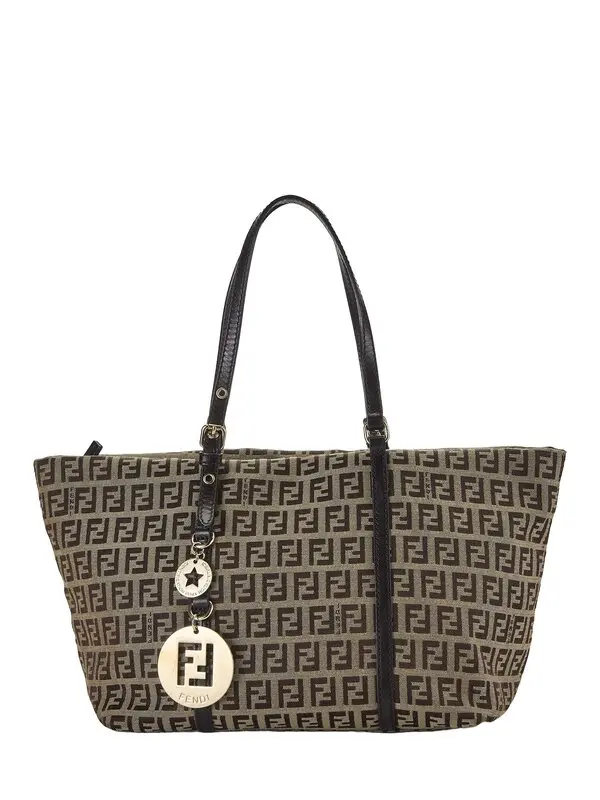 Fendi Zucchino Superstar Tote - Beige