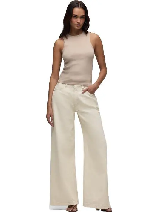 Hudson Jeans Jodie Loose Wide Leg Jeans - Ecru