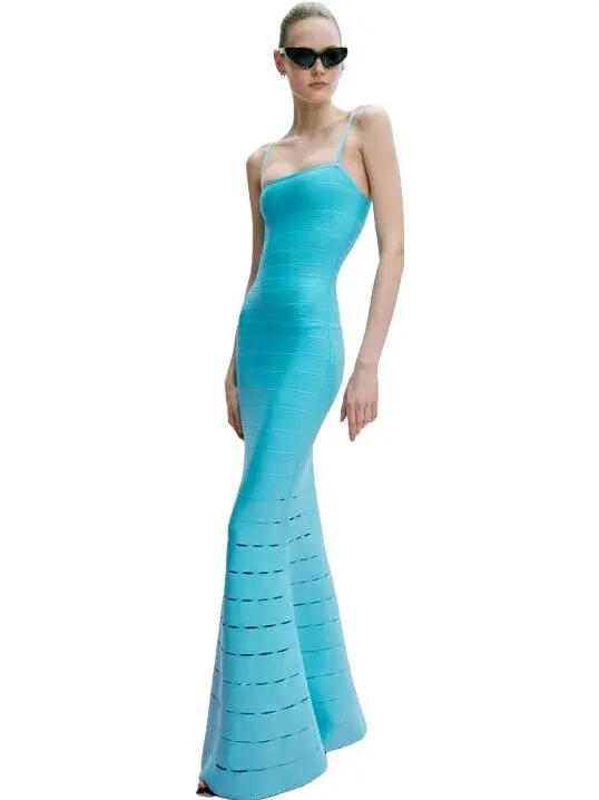 Herve Leger Elora Gown - Reef