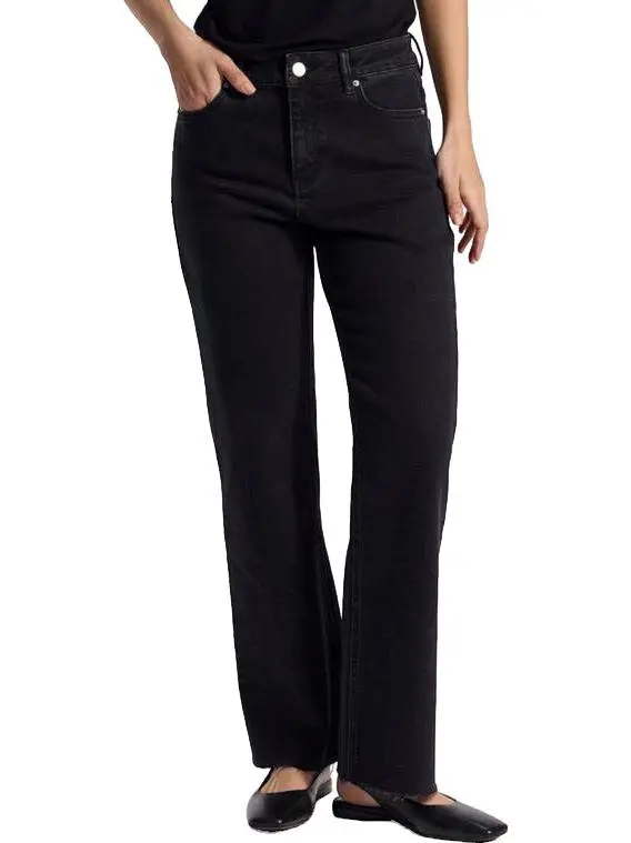 Ronen Chen Mid-rise Straight-leg Jeans - Black