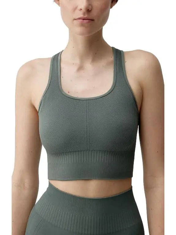 BORN LIVING YOGA Seamless -support Sports Top - Tea