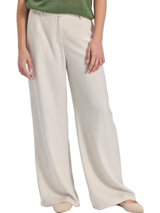 Ronen Chen Straight Wide-leg Pants - Stone