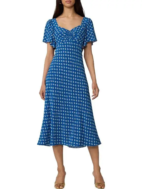 Diane Von Furstenberg Aura Floral Midi Dress - Paysage