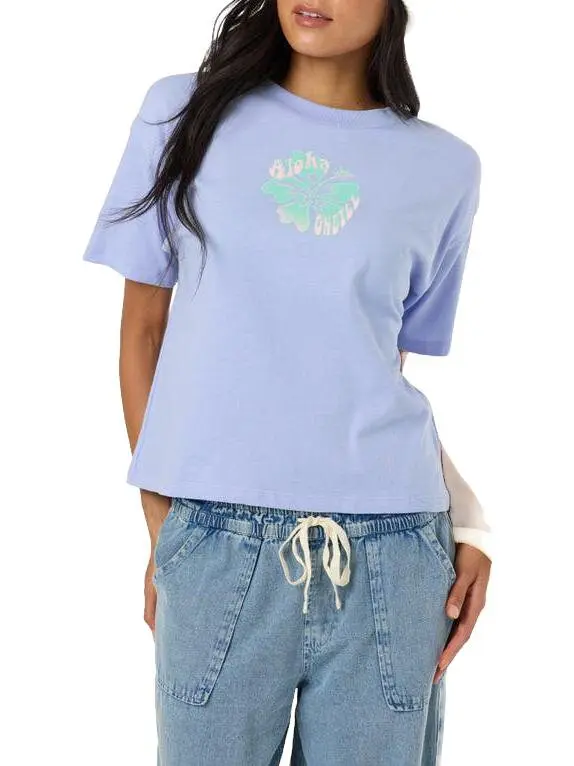 O'Neill Aloha Hibiscus Graphic T-shirt - Blue Jelly