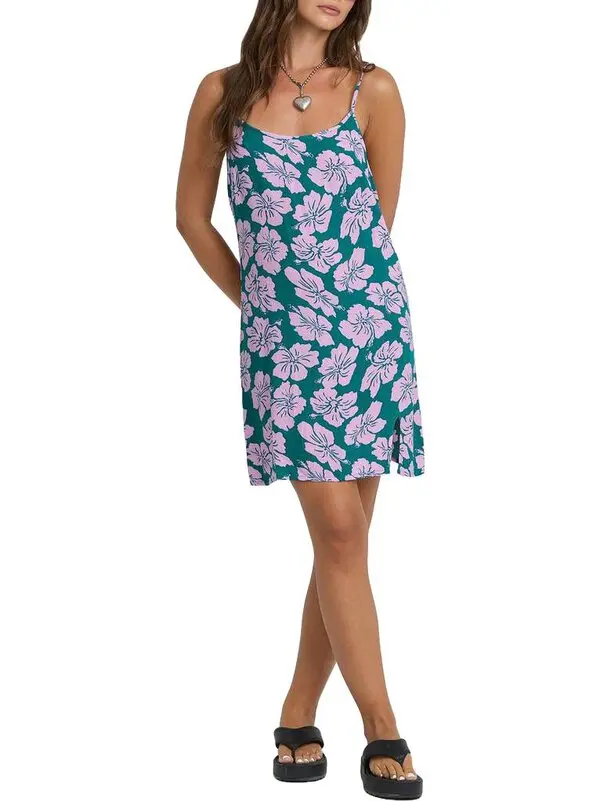 BILLABONG Tidal Crush Floral Mini Dress - Deep Lagoon