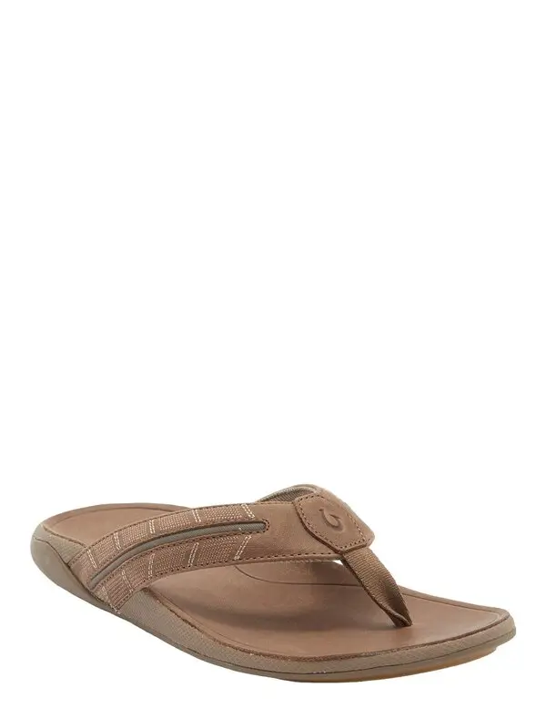 Olukai Tuahine Waterproof Flip Flop - Mustang/mustang