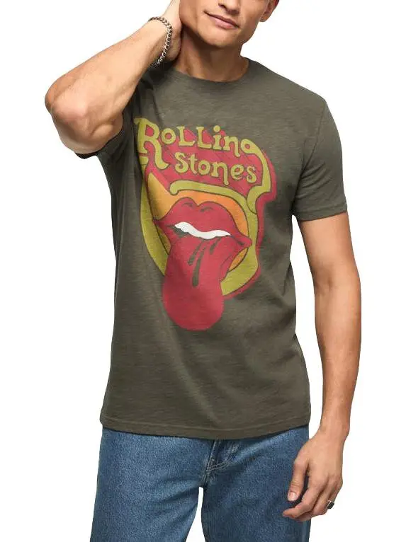 Lucky Brand Rolling Stones Graphic Cotton T-shirt - Beluga