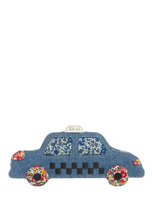Stoney Clover Lane Denim Taxi Cab Pouch - Blue Multi