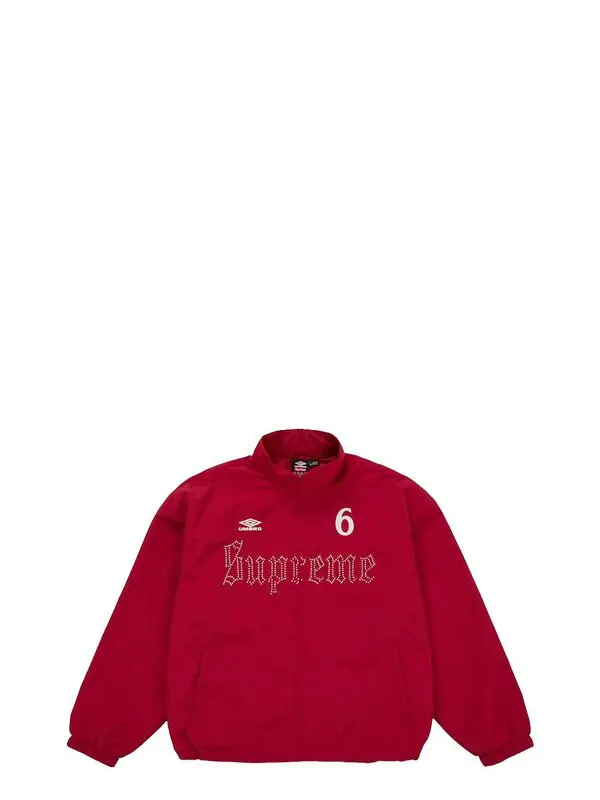 Supreme Umbro Rhinestone Track Jacket - Red