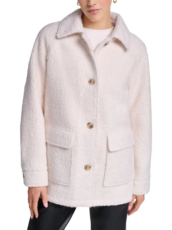 LEVI'S Textured Boucle Shacket - Cream
