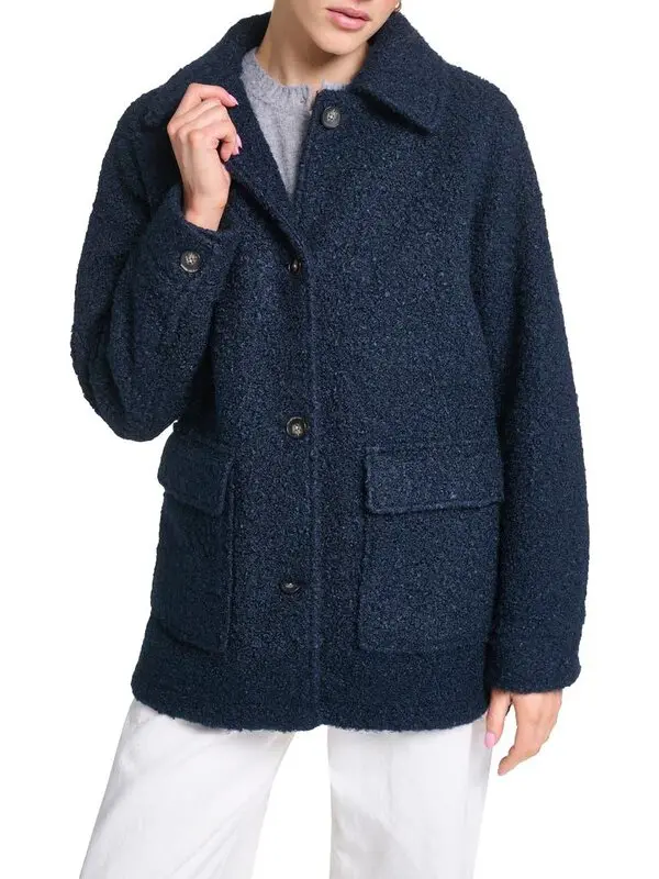 LEVI'S Textured Boucle Shacket - Navy