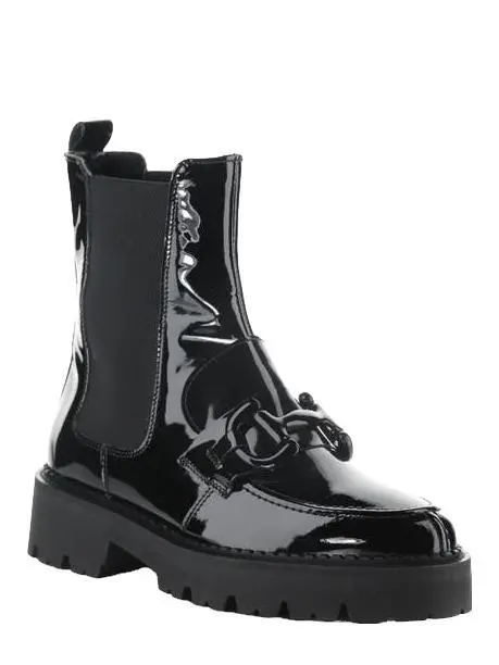 BOS. & CO. Bruma Bootie With Patent Finish - Black