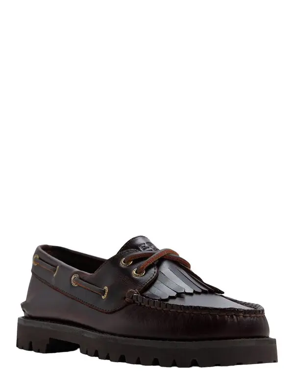 Sperry Authentic Original Kiltie Lug Boat Shoe - Amaretto