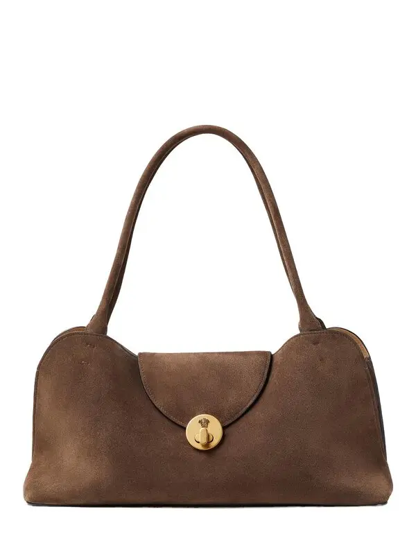 Versace Medium Leather Shoulder Bag - Brown