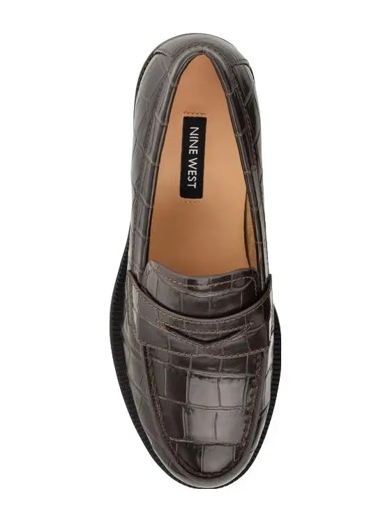 Nine West Berg Penny Loafer - Dark Brown