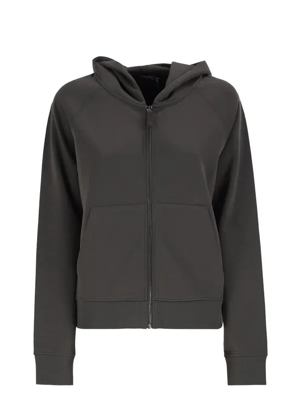 Max Mara Hooded Zip-up Jersey Sweatshirt - Multicolor
