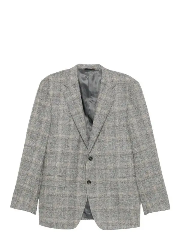 Canali Long-sleeved Suit Jacket - Gray