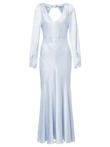 Gabriela Hearst Silk Satin Maxi Dress - White