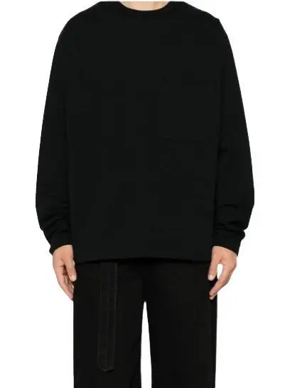 LEMAIRE Patch Pocket Sweatshirt - Black