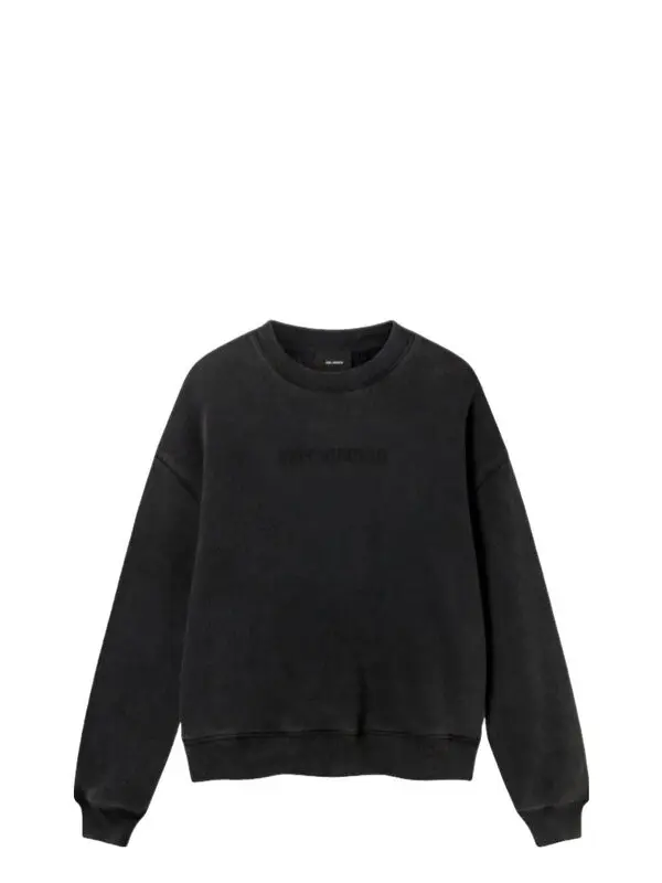 Axel Arigato Distorted Washed Crewneck Sweatshirt - Black