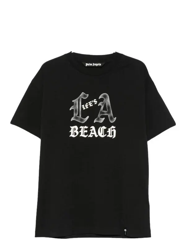 Palm Angels Short-sleeved T-shirt - Black
