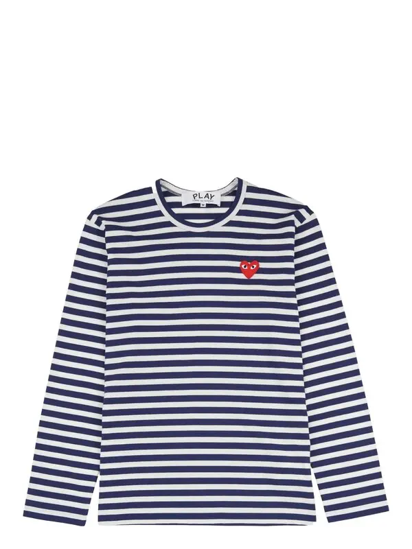 Play Comme Des Garcon Long-sleeved T-shirt - Blue