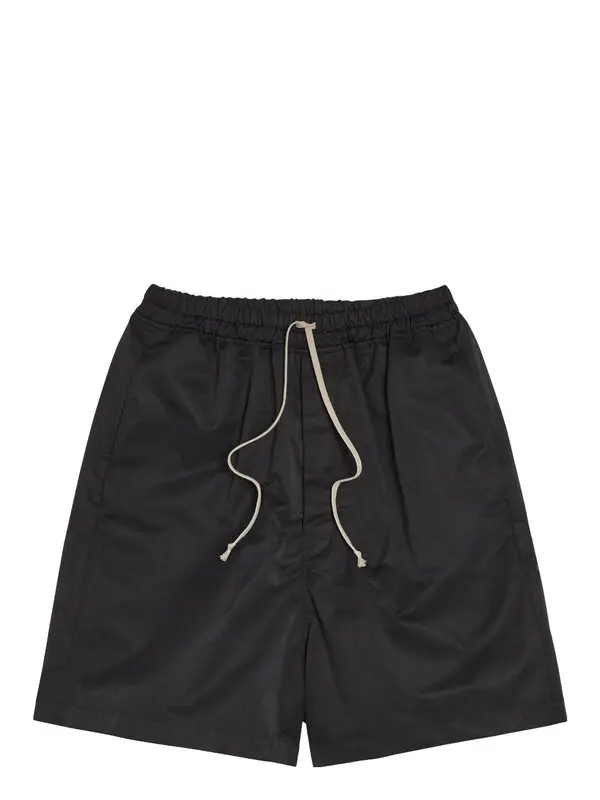 Rick Owens Nylon And Cotton-blend Poplin Shorts - Black