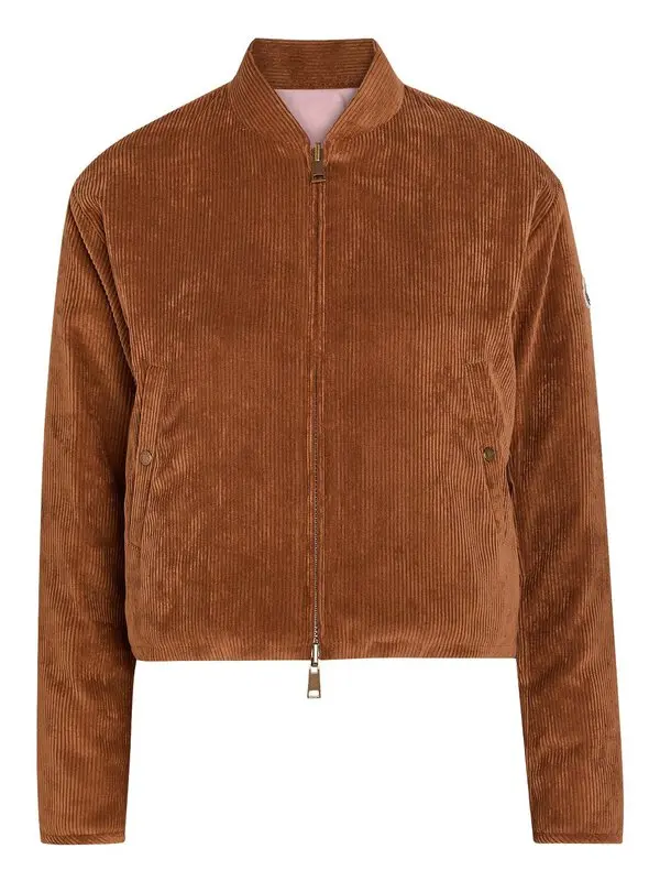 Moncler Blageon Reversible Padded Corduroy Jacket - Brown