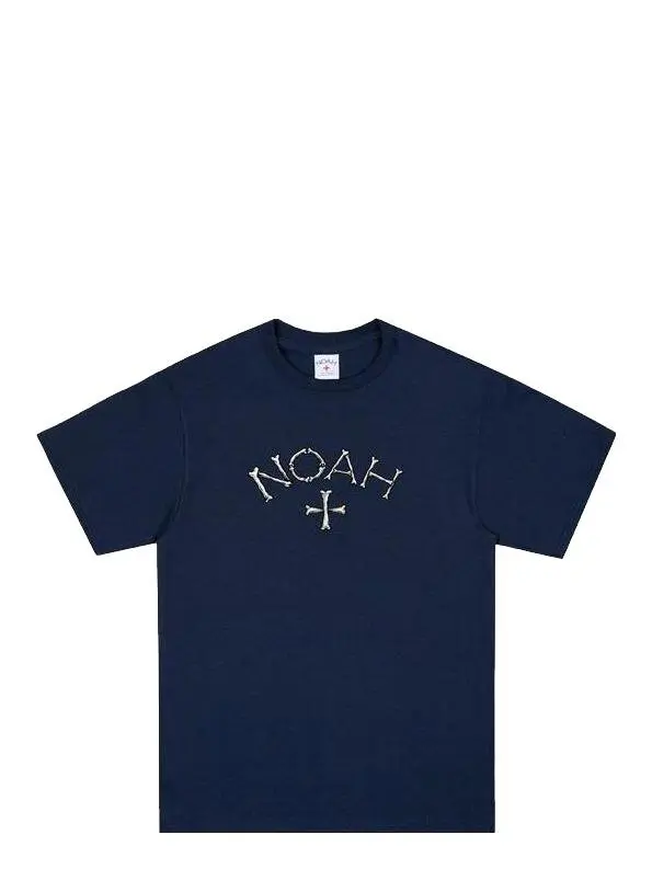 NOAH Bones Core Logo T-shirt - Navy