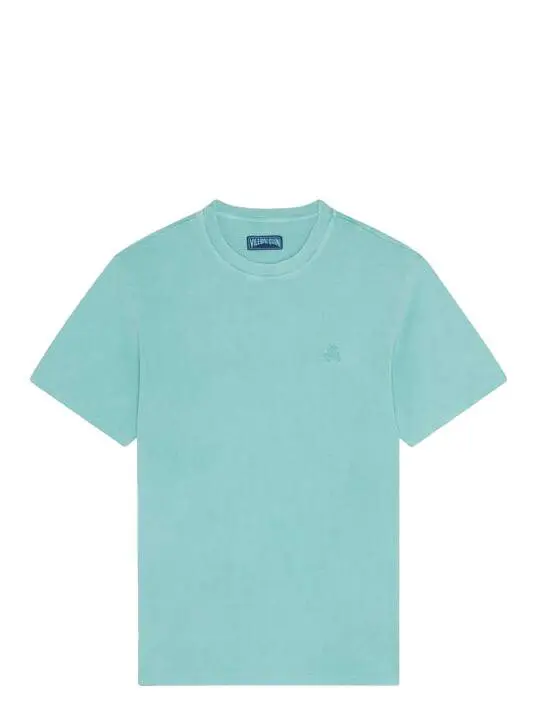 Vilebrequin Mineral Dye Cotton Tshirt Tee Shirt Tangi - Green