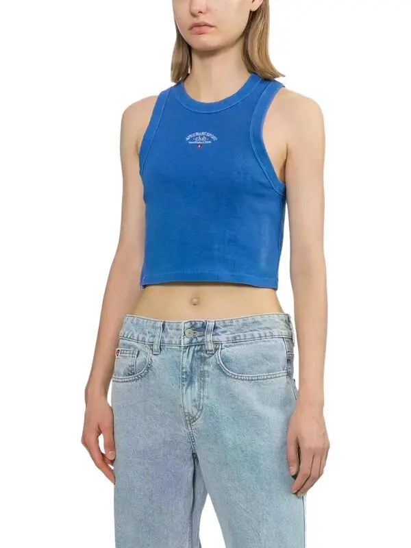 AAPE BY *A BATHING APE Apee™ A Bathing Ape® Embroidered Logo Tank Top - Blue