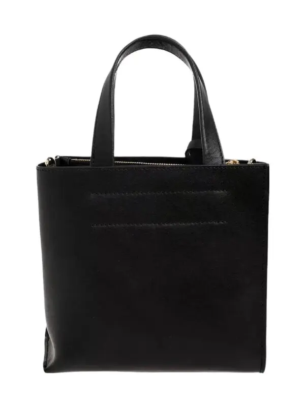 Furla Mini Divide Logo-lettering Leather Tote Bag - Black