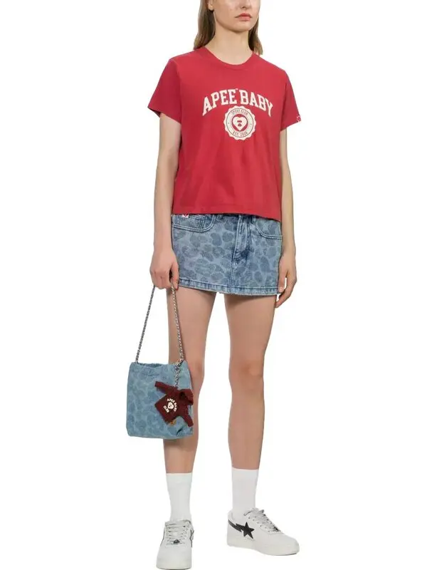 AAPE BY *A BATHING APE Apee™ A Bathing Ape® Logo Print T-shirt - White