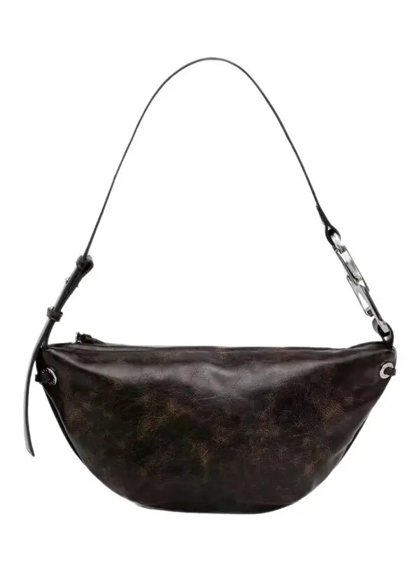 Sisley Safety Pin Shoulder Bag - Brown